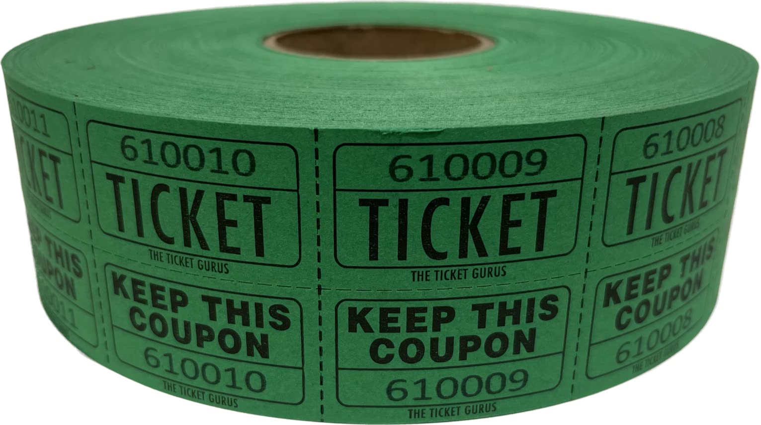 The Ticket Gurus Raffle Tickets - (4 Rolls of 2000 Double Tickets ...