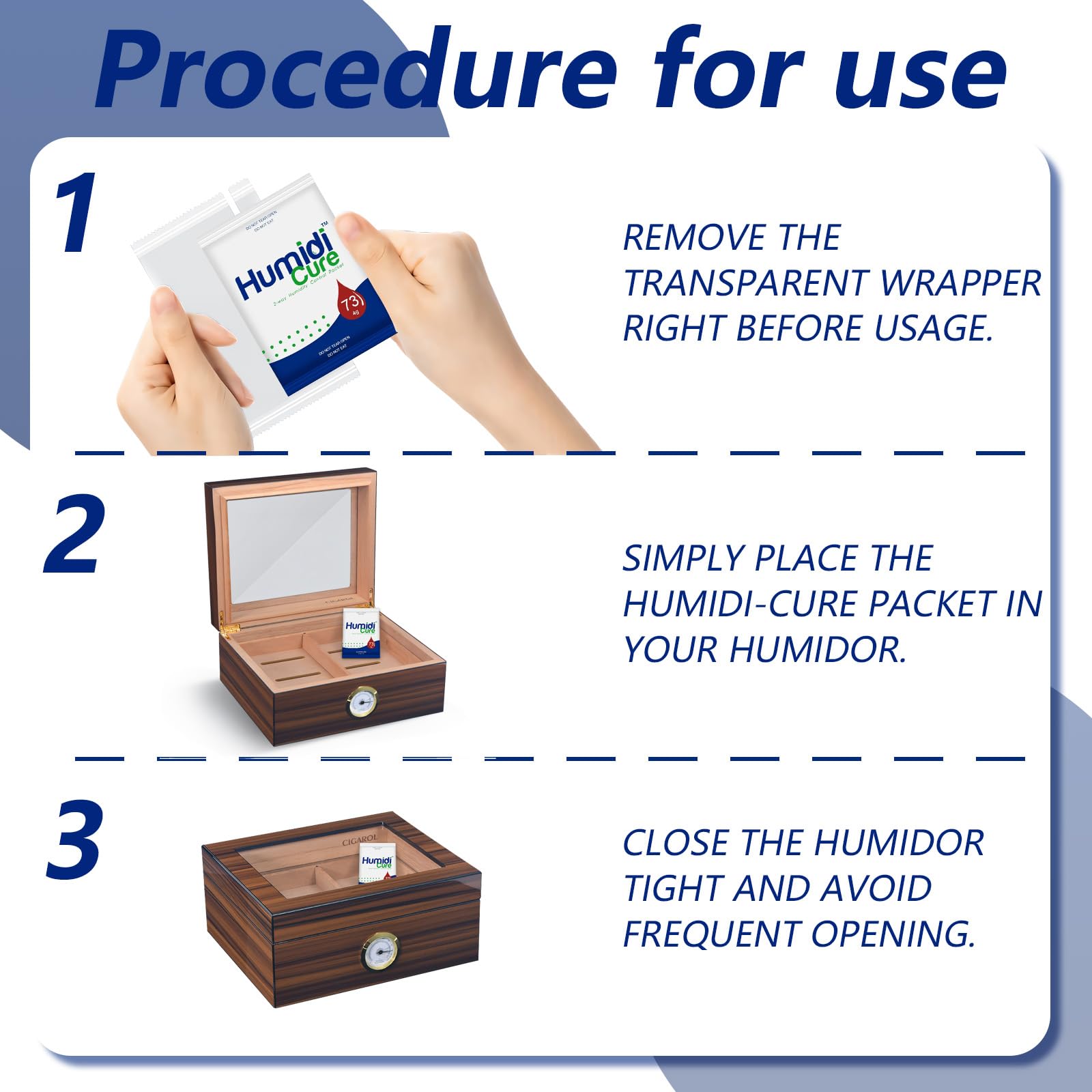 73% Two-Way Humidity Control Packs,Includes Humidity Indicator Cards ...