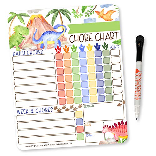 Dinosaur Kids Chore Chart Magnetic, Reward Chart for Kids, Good ...