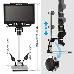 Koolertron 9 inch LCD Digital Microscope with 32G TF Card,12MP 1600X ...