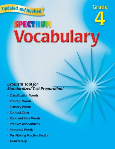 Master Vocabulary Skills with Spectrum Grade 4 Workbook