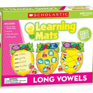 Scholastic Teacher's Friend Long Vowels Learning Mats, Multiple Colors ...