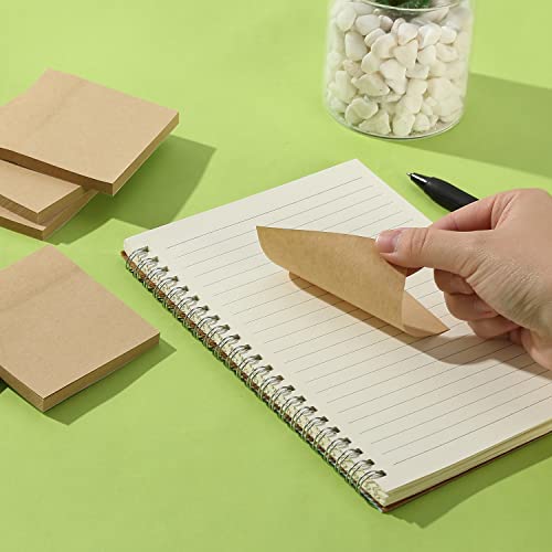 Mr. Pen- Kraft Sticky Notes, 3”x3”, 12 Pads, Kraft Paper Sticky Notes ...