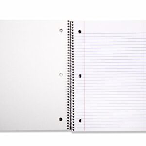 Amazon Basics Wide Ruled Spiral Notebook, 100 Sheets, 5-Pack