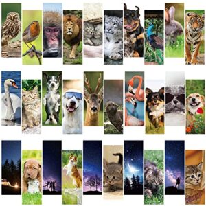 120 Pieces Cool Bookmarks for Kids Inspirational Animal Bookmarks Space ...