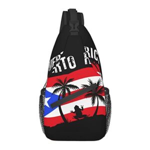 Puerto Rican Flag Sling Bag | Crossbody Backpack
