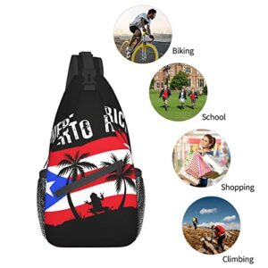 Puerto Rican Flag Sling Bag | Crossbody Backpack