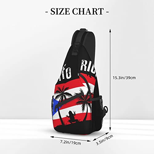 Puerto Rican Flag Sling Bag | Crossbody Backpack