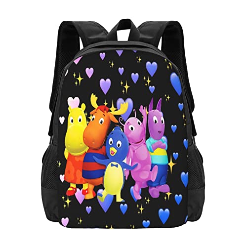 Pobecan The Anime Backyardigans Backpack Laptop Backpack School Daypack ...