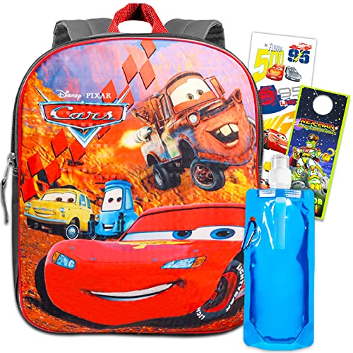 Disney Cars Backpack Set for Boys, Kids ~ Bundle with Deluxe 15 Inch ...