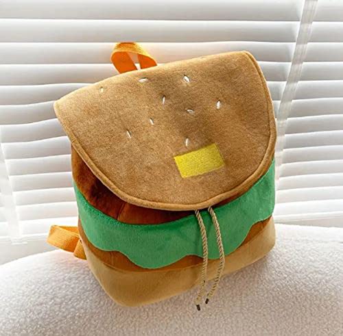 Hamburger Design Backpack Purse! Cute Front Flap Drawstring Bag ...