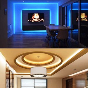 MINGER LED Strip Lights 16.4ft, RGB Color Changing LED Lights for Home ...