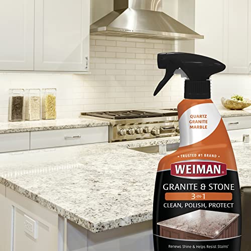 Weiman Granite 3-in-1 Cleaner: Polish & Protect Stone (2 Pack)