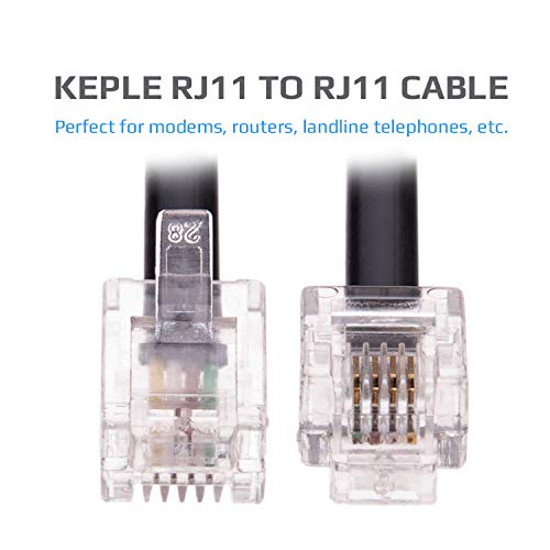 Keple 10ft RJ11 ADSL Phone Cable Cord - High Speed
