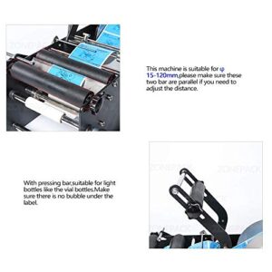 ZONEPACK Upgraded Manual Labeling Machine Label Applicator Bottle Labeler Sticker Label Printer ...