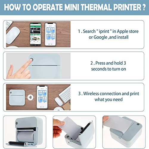 Portable Mini Thermal Printer | Inkless Bluetooth Printing