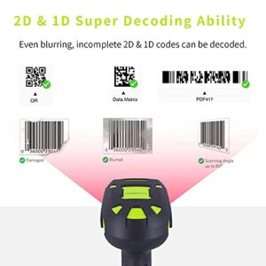 Symcode Wireless 2D Barcode Scanner | Long Range, Durable, 3-in-1