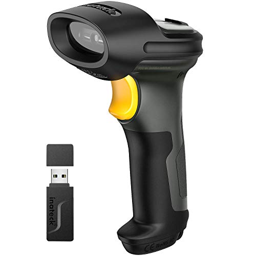 Inateck Wireless Barcode Scanner - 330ft Range & Bluetooth