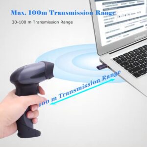 BEVA 2-in-1 Wireless & Wired 1D Barcode Scanner - Fast & Durable