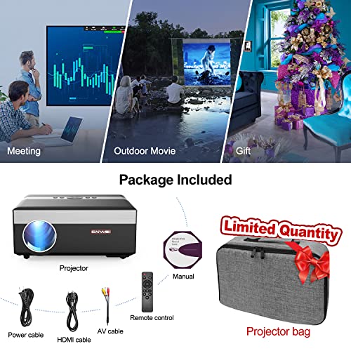 EUG 4K Projector for Daytime,WiFi Bluetooth Smart Outdoor Movie ...