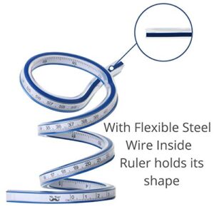 Mr. Pen- Ruler, Flexible Curve Ruler, 24 Inch Ruler, Rulers for Drawing ...