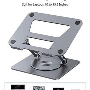 MCHOSE Adjustable Laptop Stand | 360° Swivel, Foldable Riser