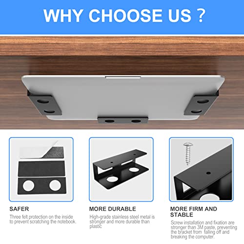 GOME Under Desk Laptop Mount & Holder - Space Saving