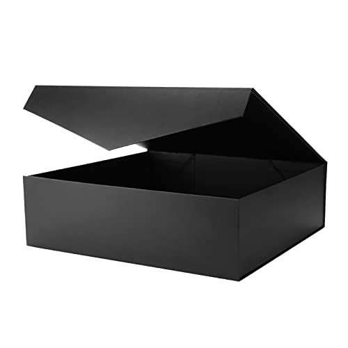 Extra Large Gift Box w/ Lid 16.3x14.2x5 - Matte Black