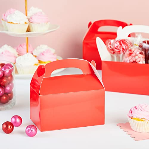 Red Gable Boxes 24 Pack - Perfect for Treats & Parties
