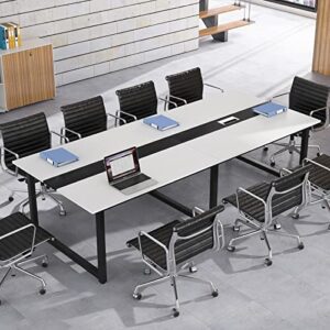 Tribesigns 8FT Rectangle Conference Table, 94.49L x 47.24W x 29.53H ...