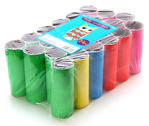 Colored Paper Rolls - Assorted Colors - 24 Pieces — 🛍️ The Retail Market