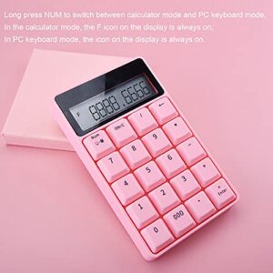 Wireless Number Pad, 2 in 1 Wireless Numeric Keypad 2.4G Digital Display Number Keyboard with ...