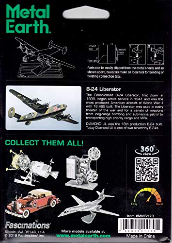 Fascinations Metal Earth B-24 Liberator 3D Metal Model Kit — 🛍️ The ...