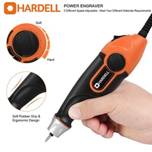 24W Engraver Pen,HARDELL 5 Speed Etching Tool with Letter/Number ...