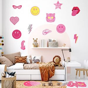 24 Pieces Preppy Theme Cutouts Preppy Party Decoration Pink Party Cut ...
