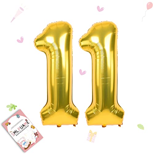 40 inch Gold Number Balloons for Birthday & Party Decor