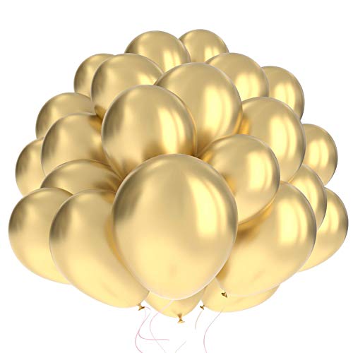 Shop 60 Pack Gold Metallic Balloons for Parties & Events