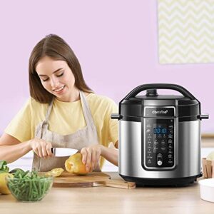 COMFEE’ 6 Quart Pressure Cooker 12-in-1, One Touch Kick-Start Multi ...