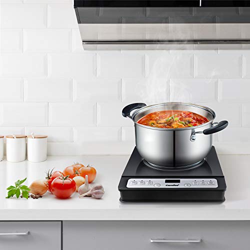 COMFEE’ 1800W Digital Electric Portable Induction Cooktop Countertop ...
