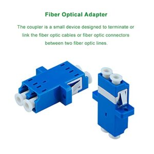 10-Pack LC to LC Duplex Single Mode Coupler, Fiber Optic Adapter for Singlemode Fiber Patch ...