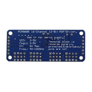 SunFounder PCA9685 16 Channel 12 Bit PWM Servo Driver Compatible with Arduino and Raspberry Pi ...