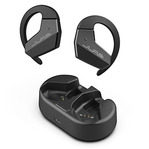 JLab Open Sport Open-Ear Earbuds | Safe, Secure Fit for Sport