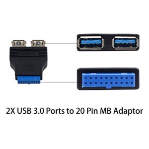 Duttek USB 3.0 Motherboard Adapter 2 Pack, Internal USB 3.0 Header ...
