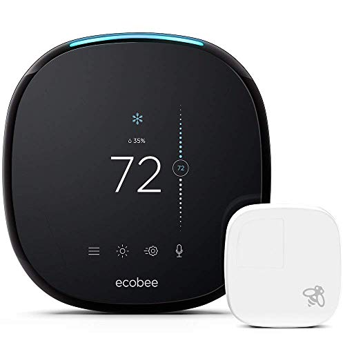 Ecobee4 Smart Wi-Fi Programmable Thermostat with Built-in Alexa Voice ...