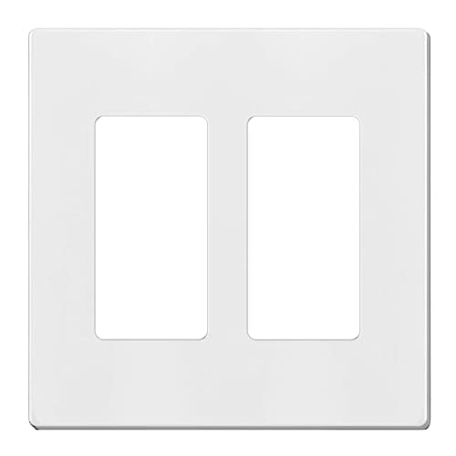2-Gang Decora Wall Plates, Standard Size Unbreakable Polycarbonate ...