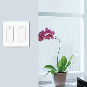 2-Gang Decora Wall Plates, Standard Size Unbreakable Polycarbonate ...