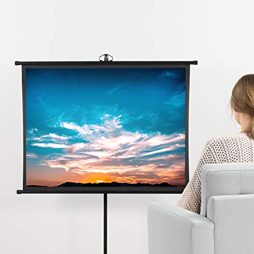 VIVO 50 inch Mini Portable Indoor Outdoor Projector Screen, 50 inch ...