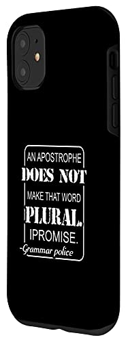 iPhone 11 Grammar Police Apostrophe Lingui Teacher Case — 🛍️ The Retail ...