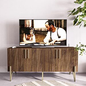 roomfitters 65” Wood TV Stand, 2 Door Media Console, Modern Credenza ...