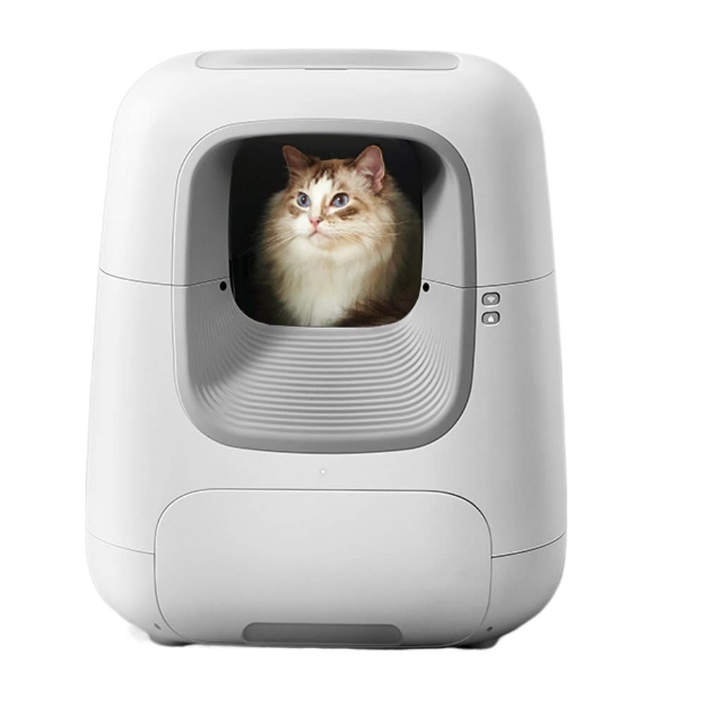 TOMYEUS Cat Box Cat Tower Smart Cat Toilet Closed Oversized Fully ...
